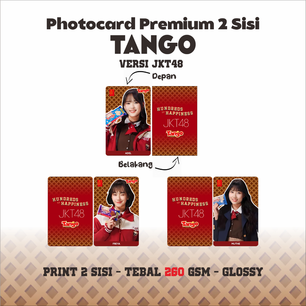 Jual Photocard JKT48 TEMA TANGO Edition JKT48 Unofficial Photo Card Bisa Di Request Member | NEW ...