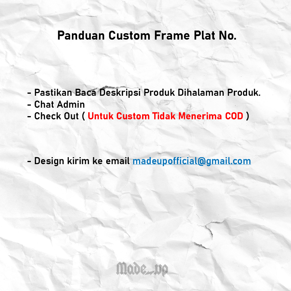 Jual FRAME PLAT NOMOR AKRILIK MODEL JDM BISA UNTUK SEMUA MOTOR BISA ...