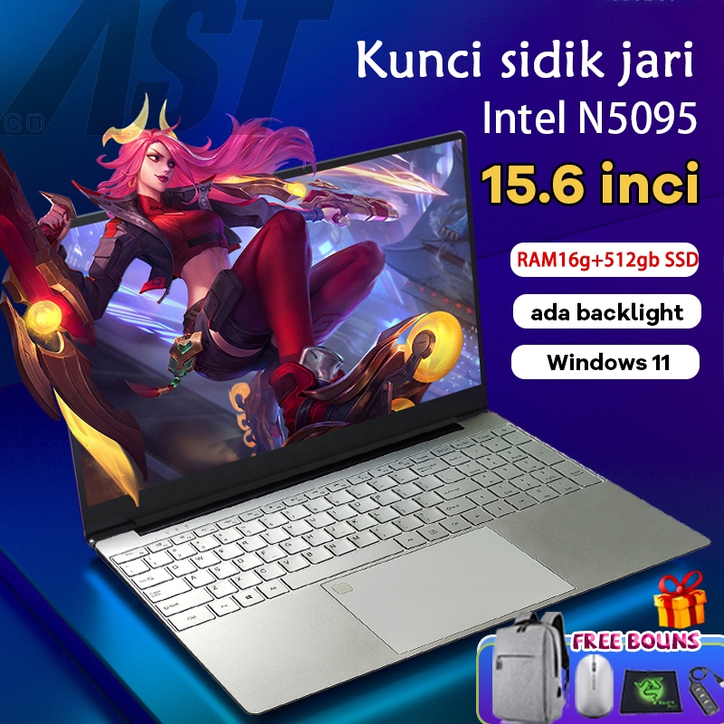 Jual AST laptop Ultrabook 15.6 inci baru Intel N5095 silver/pink ram20g ...