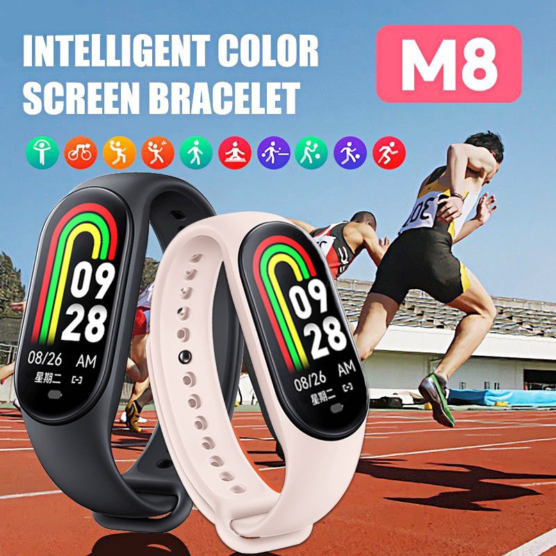 Jual Ready M8 Smartwatch Layar 1,62 inci Detak Jantung Smartwatch ...