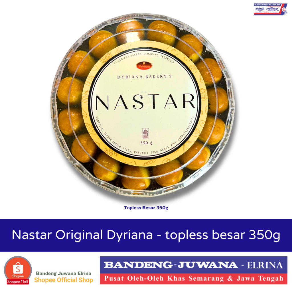 Jual Nastar Original Topless Besar 350g merek Dyriana | Shopee Indonesia
