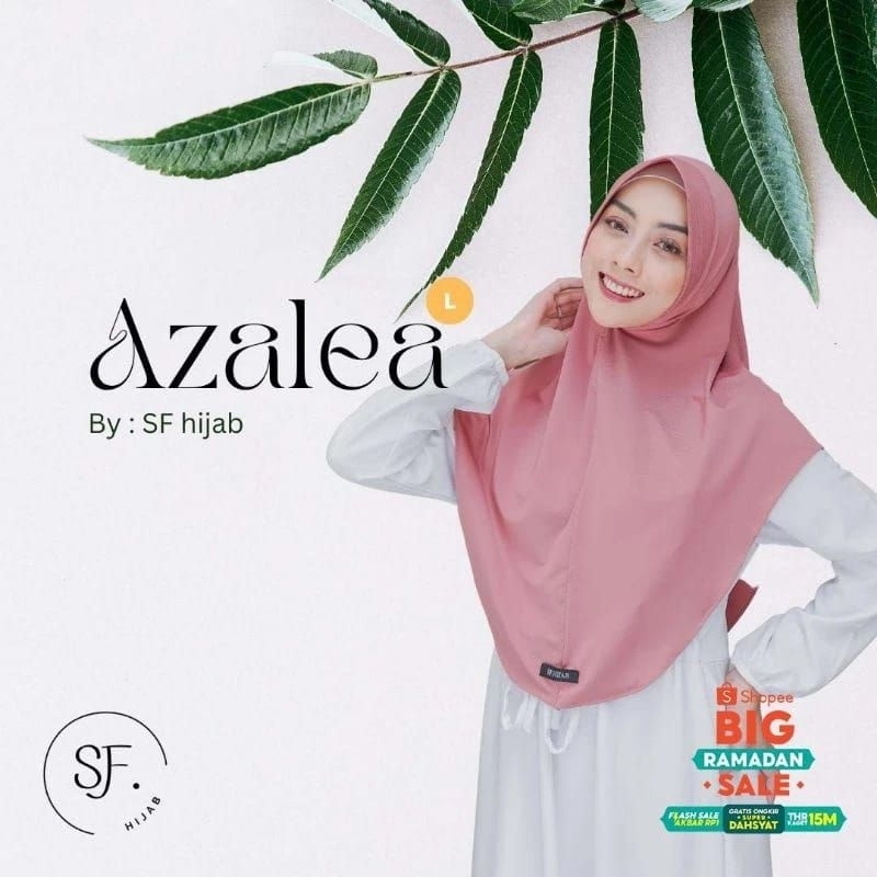 Jual Hijab Instan Bergo Daily Azaela Size L / SF-Hijab | Shopee Indonesia