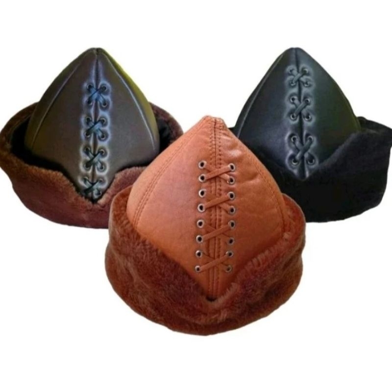 Jual Peci Turki Ertugrul Ottoman Kopeah Arab Kulit Asli Peci Muslim ...