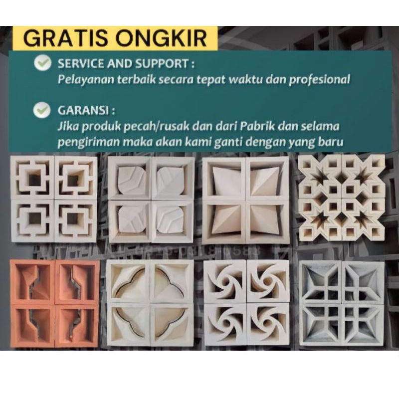 Jual roster beton minimalis/loster beton lubang angin | Shopee Indonesia