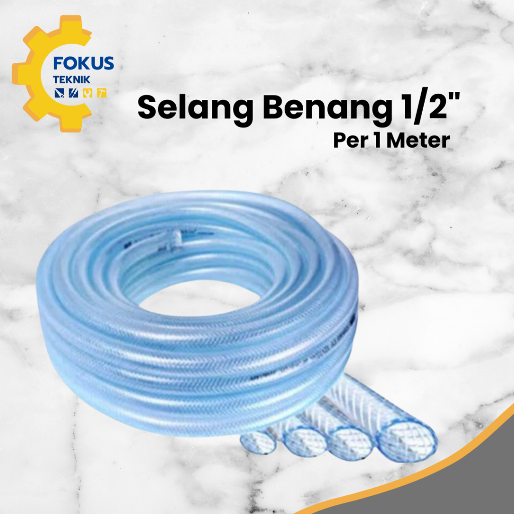 Jual Selang Benang / Selang Air / Selang Anti Lumut 1/2 Inch 1/2" ½" ( Per 1 Meter ) | Shopee ...