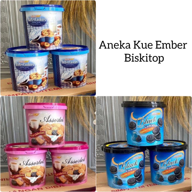 Jual Biskuit Ember Bulat - Butter Cookies Biskitop - Kue Kaleng Murah ...