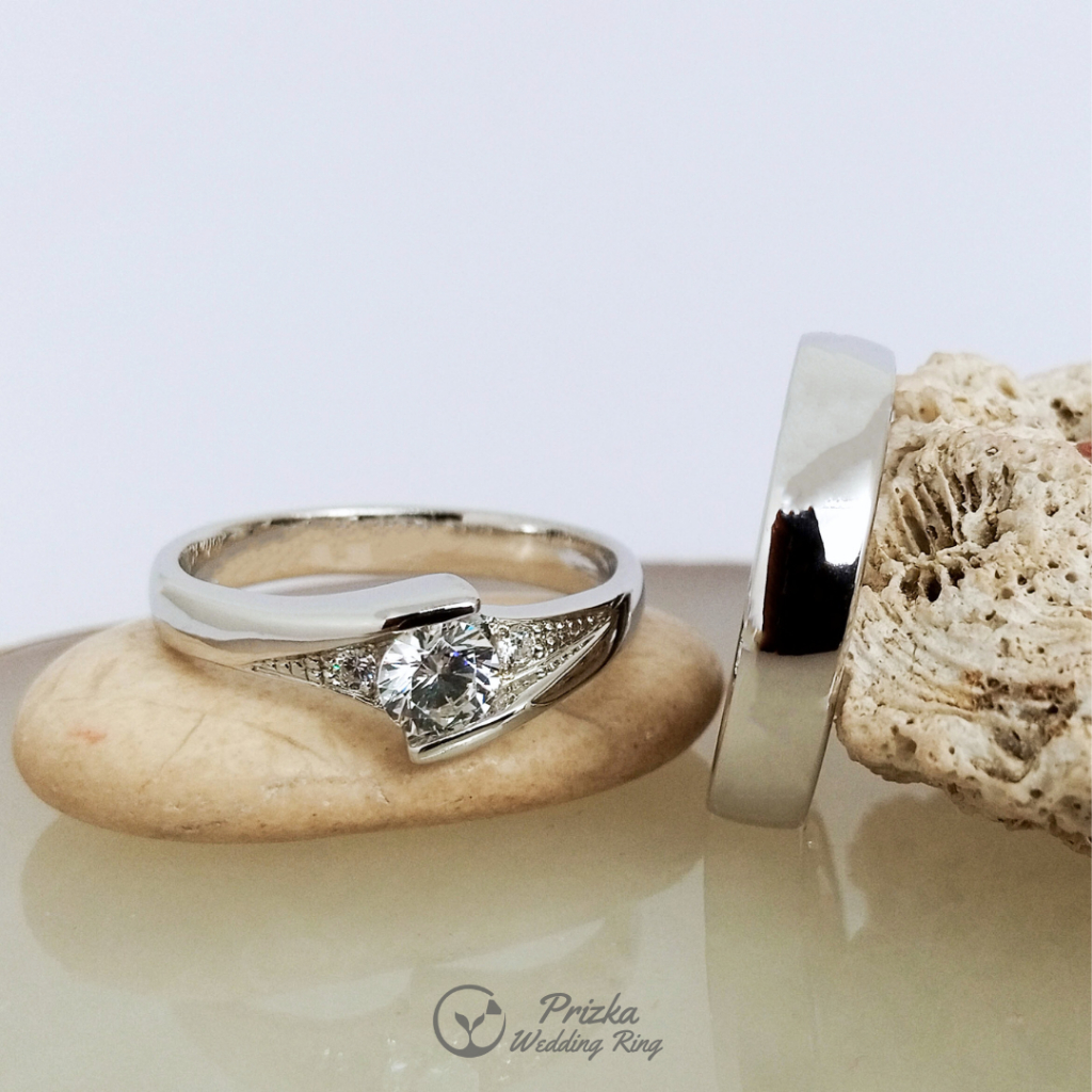 Jual Cincin Perak Couple Tunangan Nikah Kawin Lamaran Pasangan Sterling ...