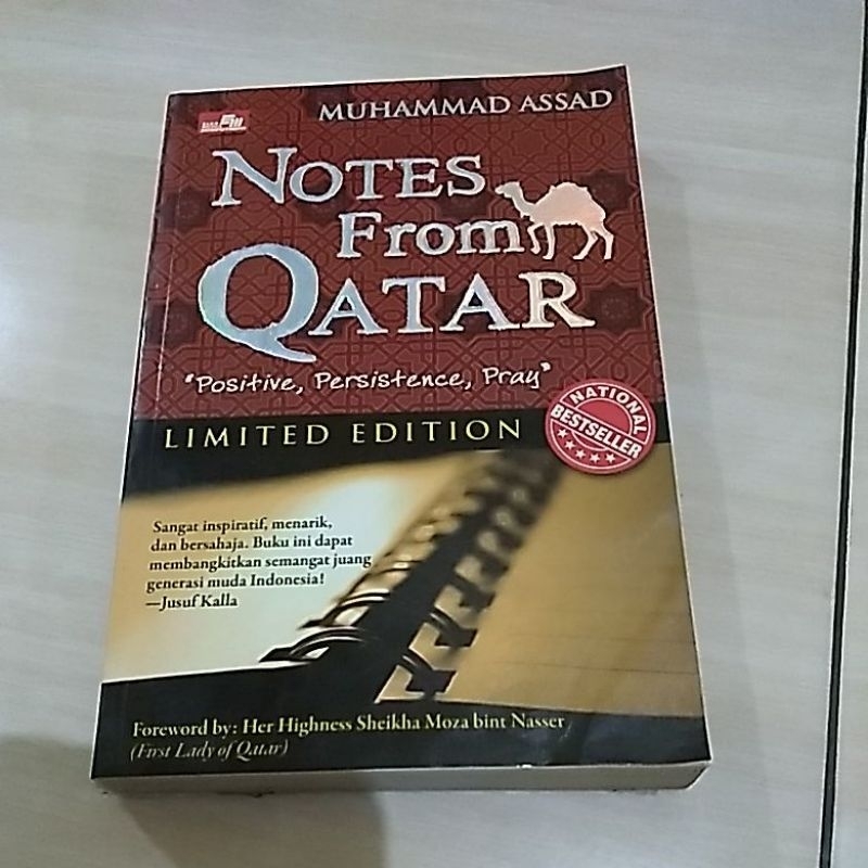 Jual buku motivasi notes from qatar positive persistence pray national ...