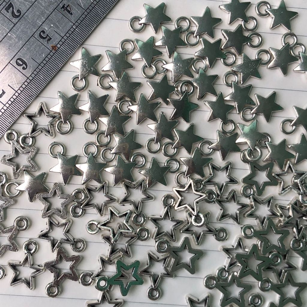 Jual Charm alloy besi silver bintang star y2k | Shopee Indonesia