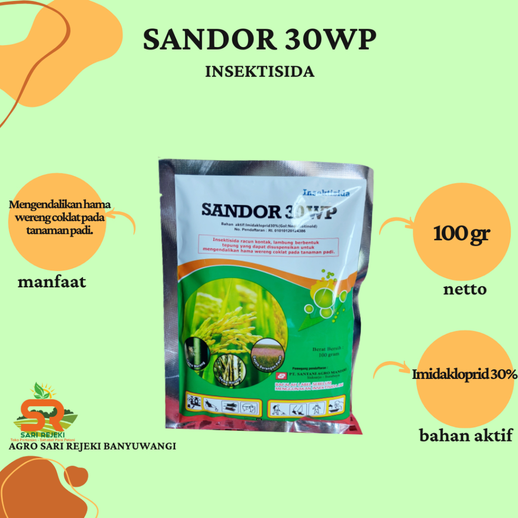 Jual SANDOR 30WP 250GRAM INSEKTISIDA IMIDAKLOPRID | Shopee Indonesia
