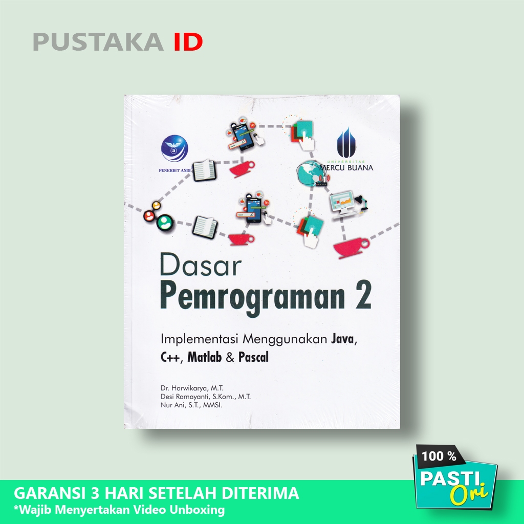 Jual Buku Dasar Pemrograman 2, Implementasi Menggunakan Java, C++ ...
