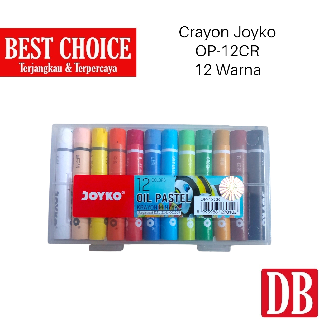 Jual Crayon Krayon / Oil Pastel Joyko 12 Warna Mini Set | Shopee Indonesia