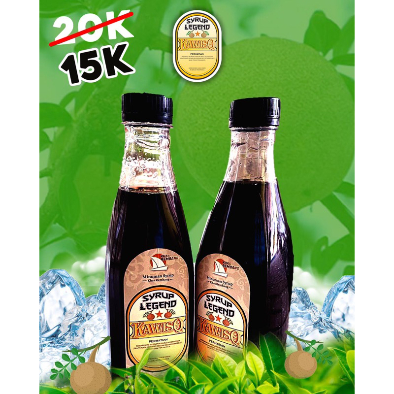 Jual SYRUP KAWISTA MINUMAN SEGAR, 100% GULA ASLI MINUMAN KHAS REMBANG ...