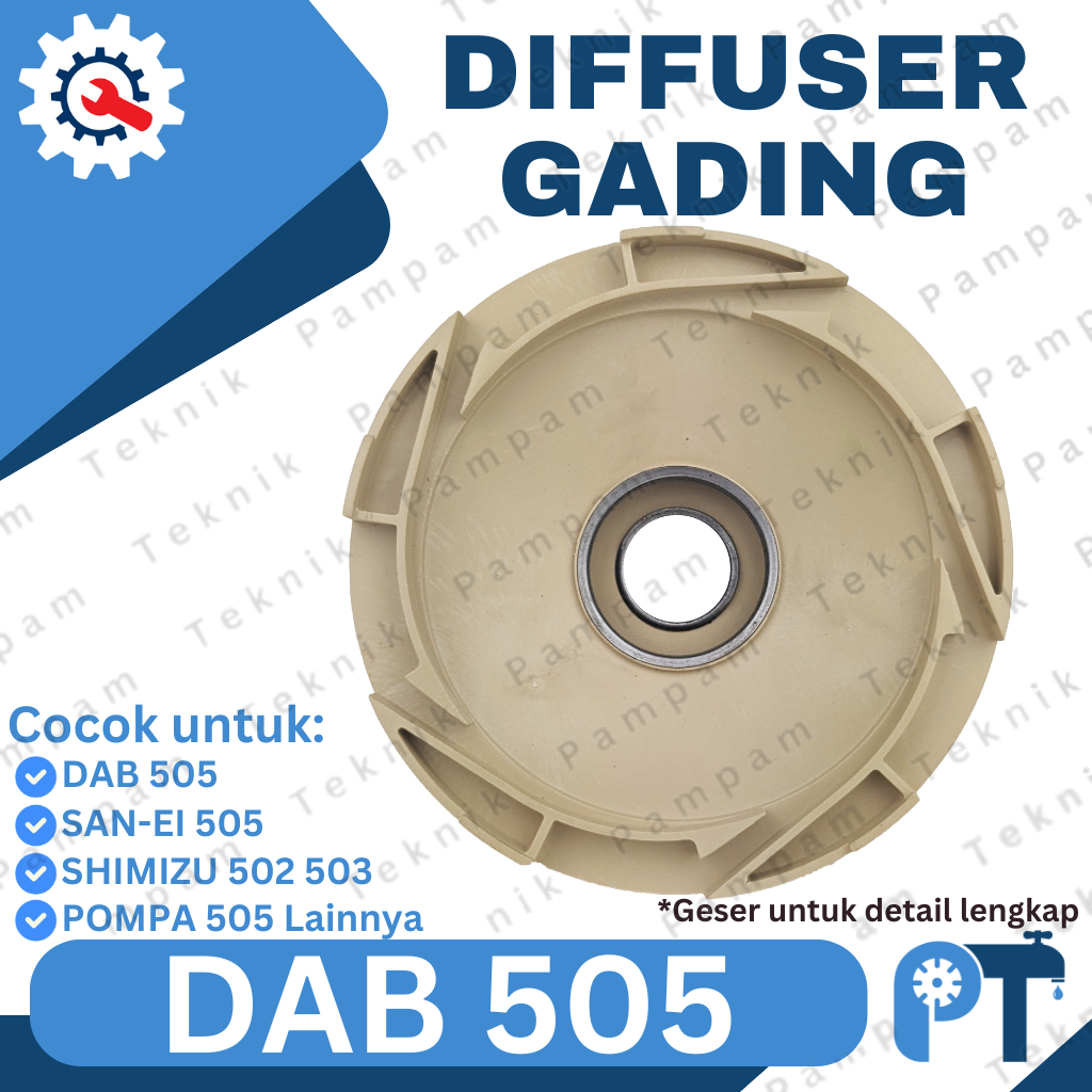 Jual DIFFUSER DAB 505 SAN-EI / TUTUP KIPAS IMPELLER D505 DIFUSER ...