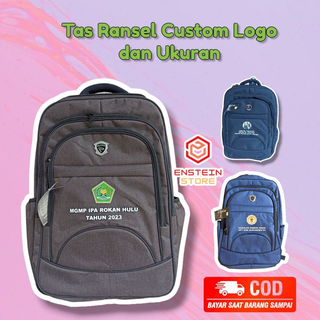 Jual Tas Ransel Polo Dewasa Tas Seminar Bisa Custom Logo dan Ukuran ...