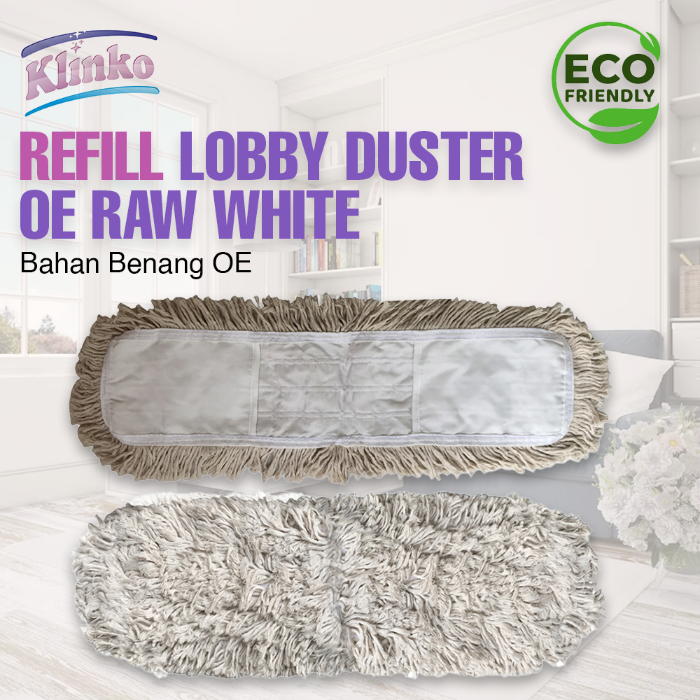 Jual Pusapu Refill Pel Mop Lobby Duster OE Raw White Pel Sumbu Lantai ...