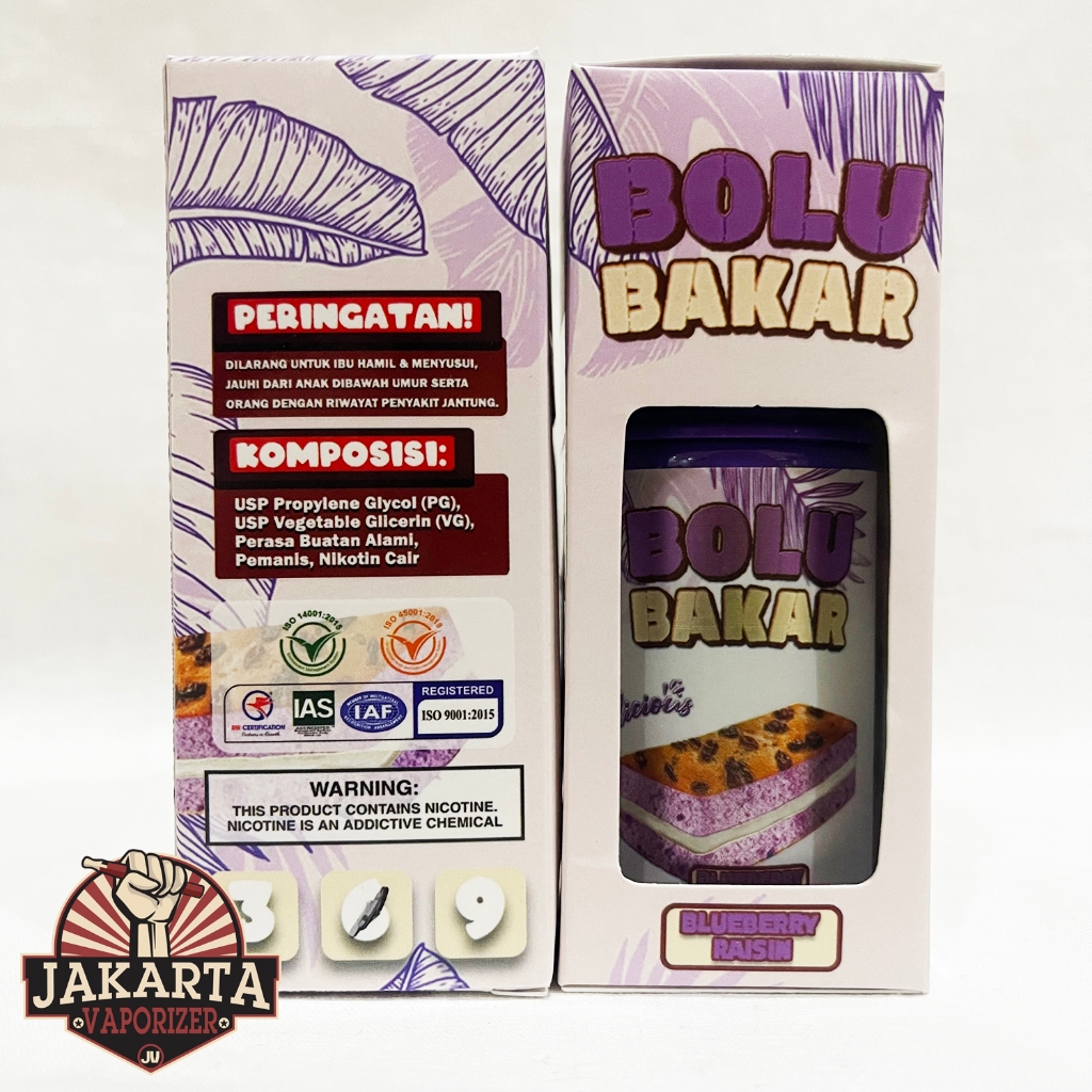 Jual BOLU BAKAR V2 BLUEBERRY RAISIN 60ML 3MG 6MG BY JAVA JUICE X DALANG ...