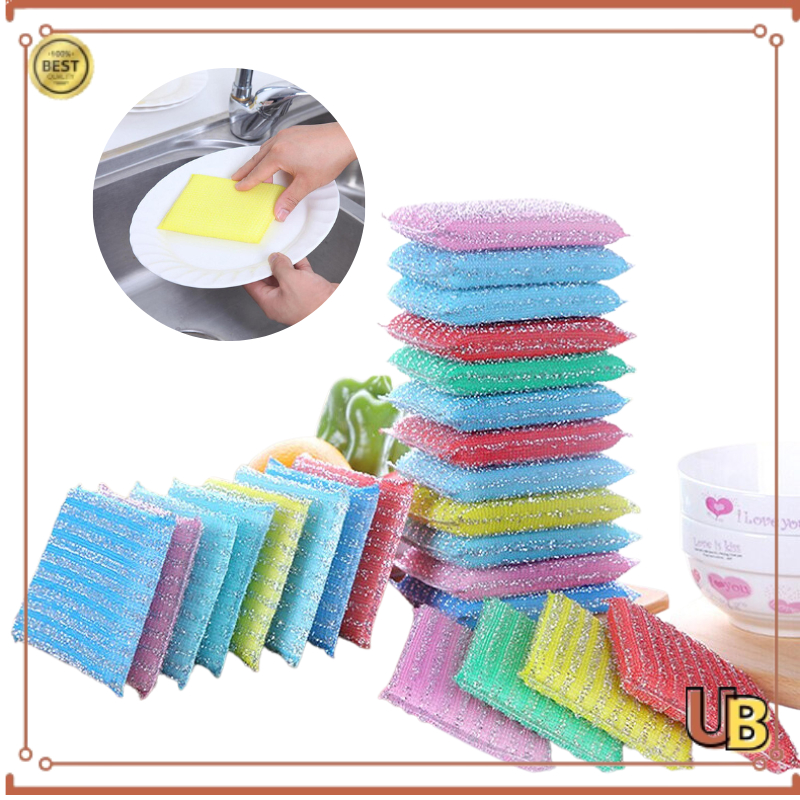 Jual UB Spons Cuci Piring Warna Warni Spon Sponge Sabut Jaring Alat ...