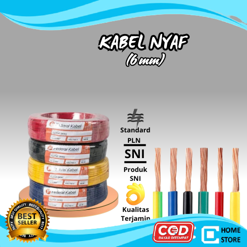 Jual Kabel Serabut NYAF 6mm Kabel NYAF 6mm Kabel Grounding Per Meter | Shopee Indonesia