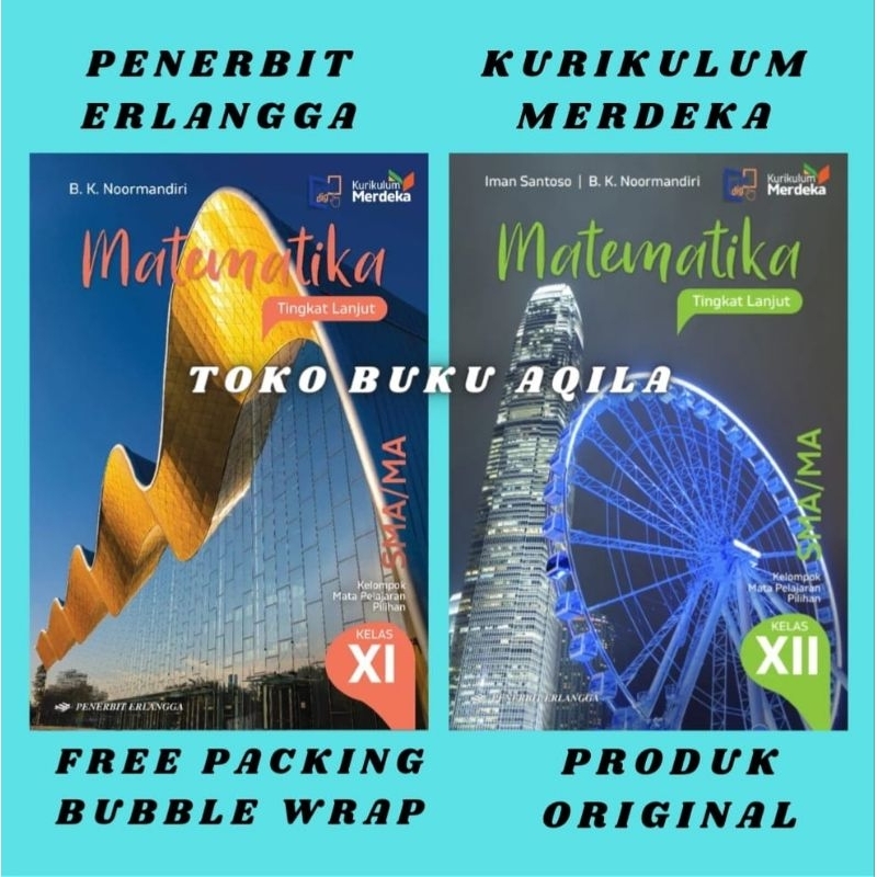 Jual Buku Matematika Tingkat Lanjut Kelas 2 3 / 11 12 SMA Erlangga Kurikulum Merdeka ORI ...