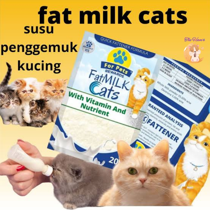 Jual (The Ham's) SUSU KUCING FAT MILK - Susu Penggemuk Anak Kucing Kitten Dewasa Growth Milk ...