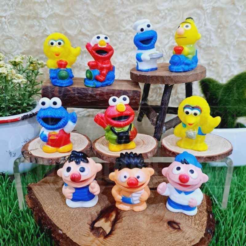 Jual Action Figure Tsum Tsum Sesame Street Set 10in1 Figurin Elmo Big ...