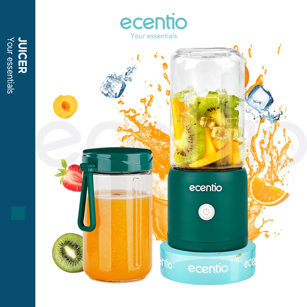 Jual ecentio Kaca blender 8 Mata Pisau Portable 380+380ml Usb Juicer Mini Multifungsi | Shopee ...