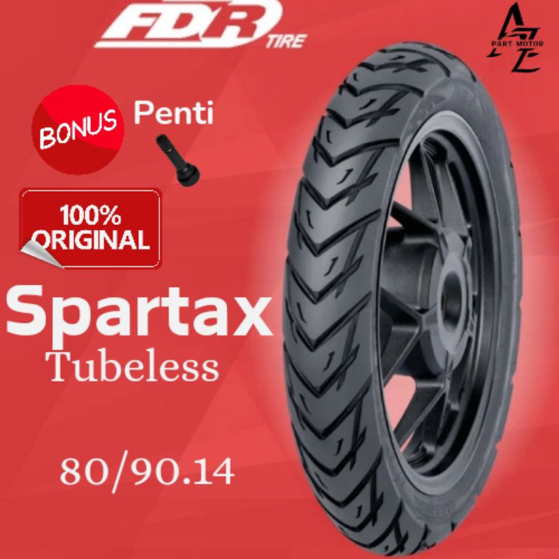 Jual BAN TUBLES MATIC FDR SPARTAX UK.80/90 .14 FREE PENTIL | Shopee ...