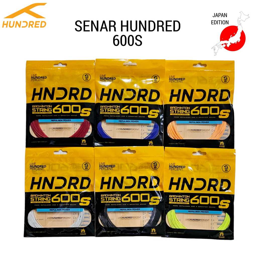 Jual Senar Badminton Hundred 600S / 600 S String Raket Bulutangkis ...