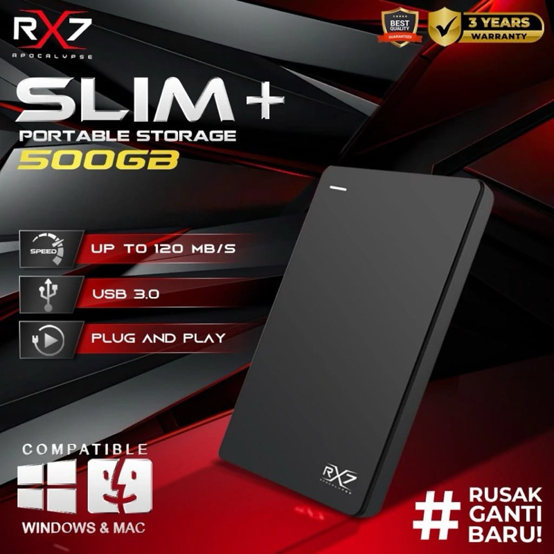 Jual SSD External /Portable/Enclosure RX7 USB 3.0 | Shopee Indonesia