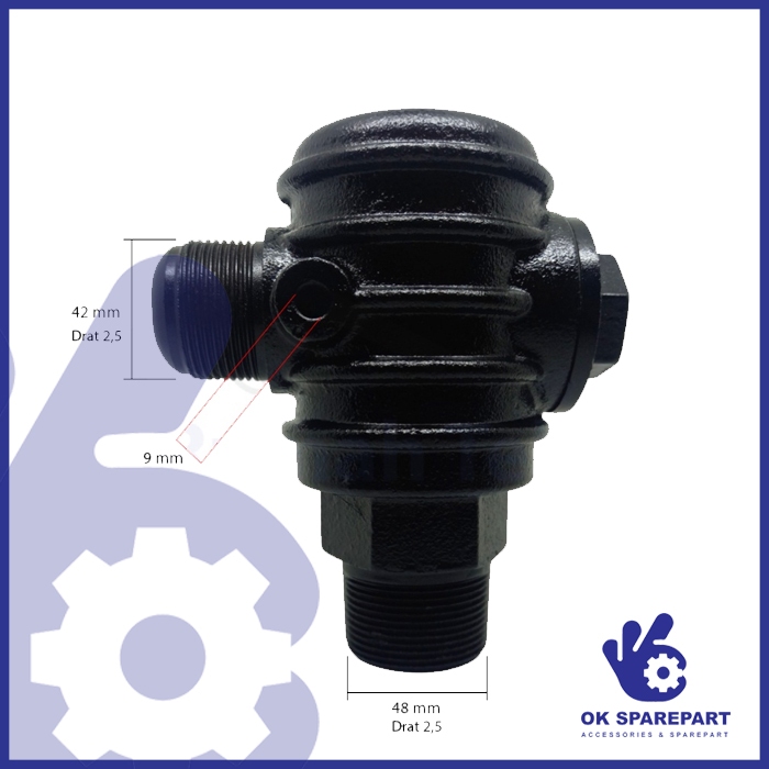 Jual Check Valve Kompresor Angin 15 HP Drat 48 x 42 x 9 mm Katup Satu ...