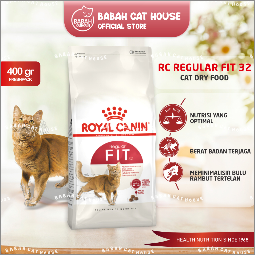 Jual Royal Canin REGULAR FIT 32 400gr Cat Dry Food Rc Reguler Makanan ...