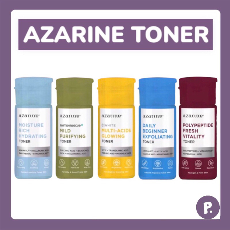 Jual AZARINE TONER - 90ml - NEW - OILY SKIN - DRY SKIN - NORMAL SKIN ...