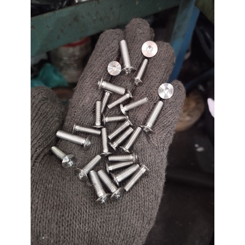 Jual Baut gepeng Slim 10 / M6 stainles custom | Shopee Indonesia