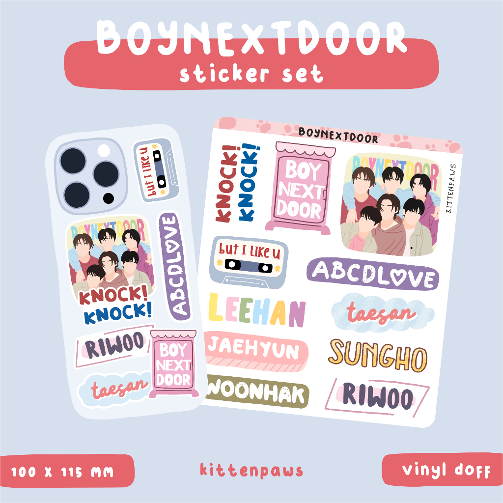 Jual BOYNEXTDOOR FANMADE STICKERS | Shopee Indonesia