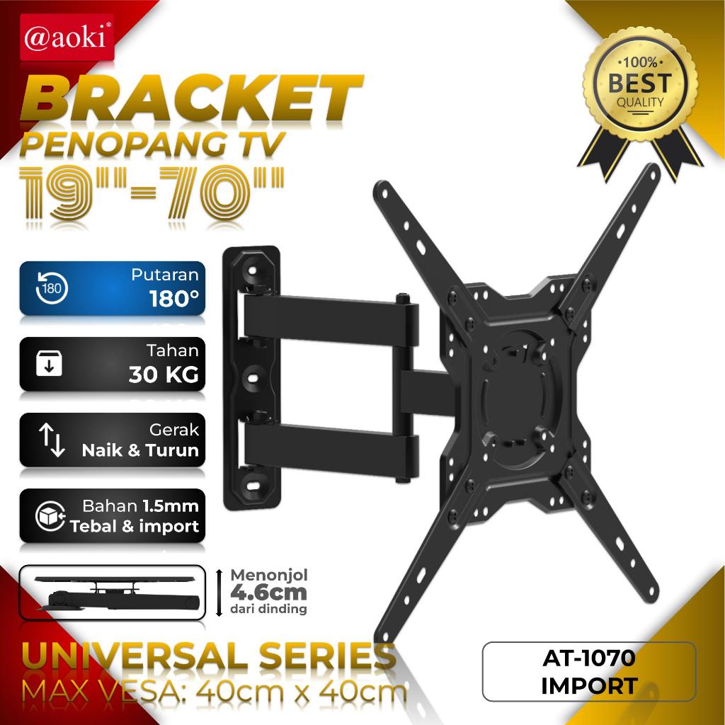 Jual AOKI Bracket TV Full Motion Swivel Arm untuk Televisi 19-60 Inci, Smart TV, LED LCD TV ...