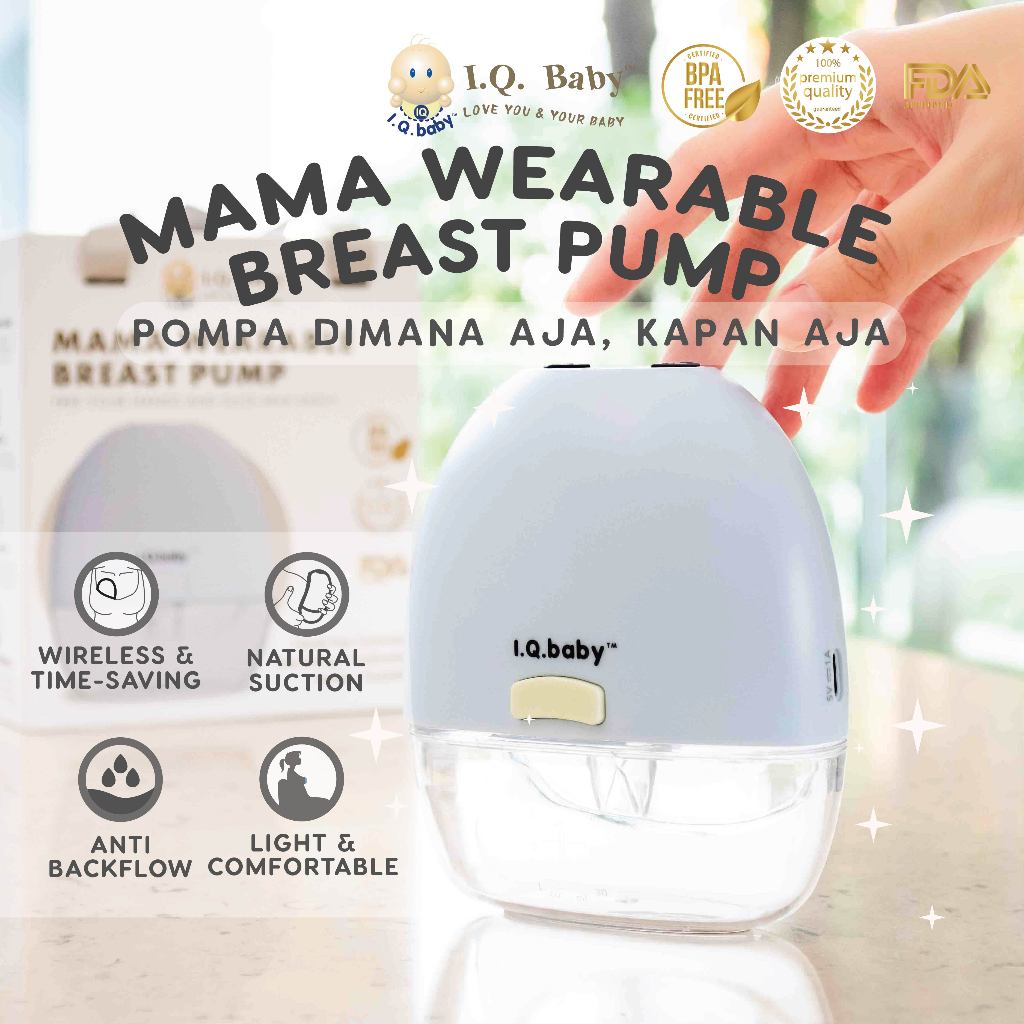 Jual I.Q. BABY Mama Wearable Breast Pump / Handsfree / Portable - Pompa ...