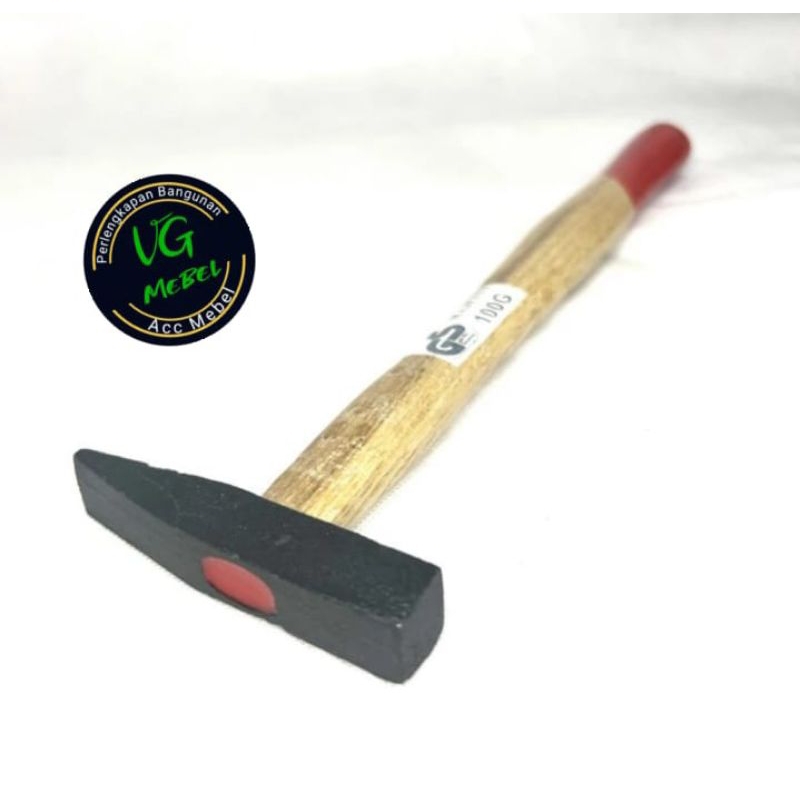 Jual Palu Tukang Lancip 200 gr Gagang Kayu / Martil Hammer Kaca Triplek ...