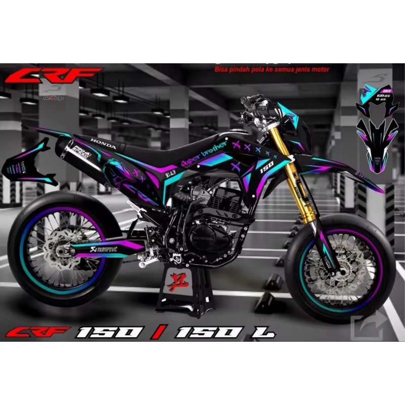 Jual stiker decal CRF full body Gradasi warna | Shopee Indonesia