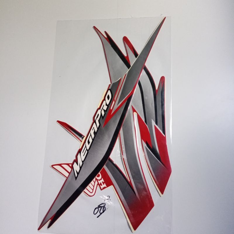 Jual striping sticker tangki dan body honda megapro new primus 2007 ...