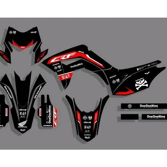 Jual DECALS CUSTOME HONDA CRF 150 L SUPERMOTO One One Nine FULL BODY ...