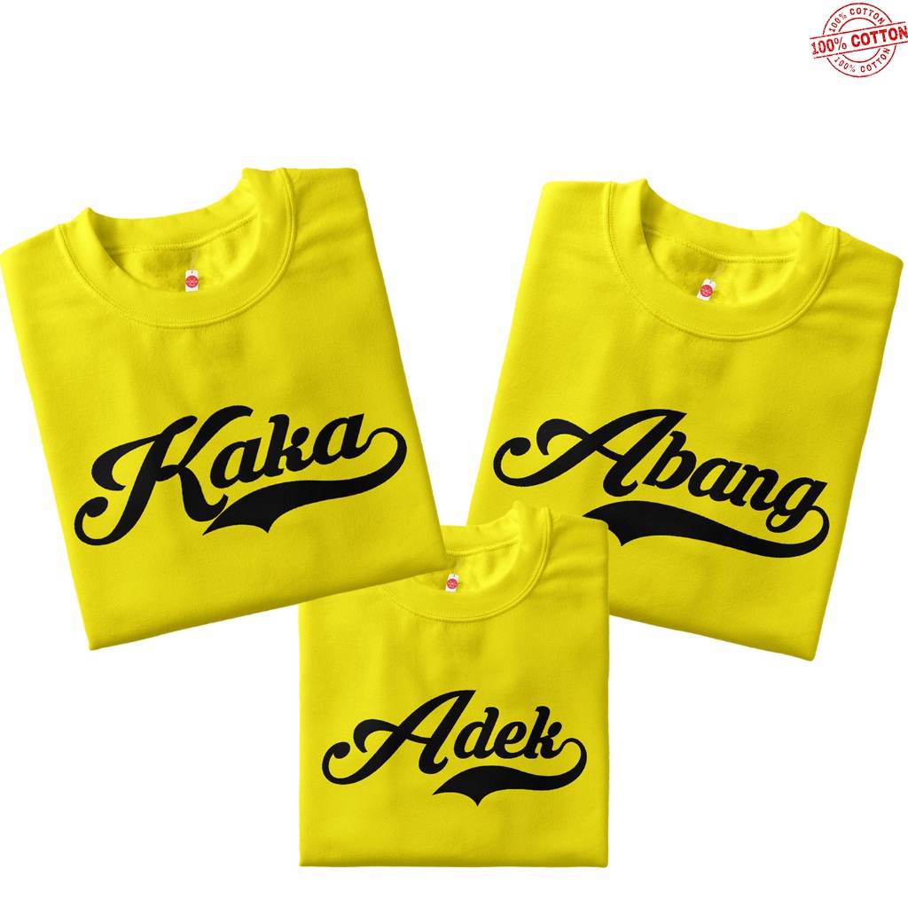 Jual Baju Anak Kapel Abang Kaka Adek Krinkes Font Design Kaos Couple ...