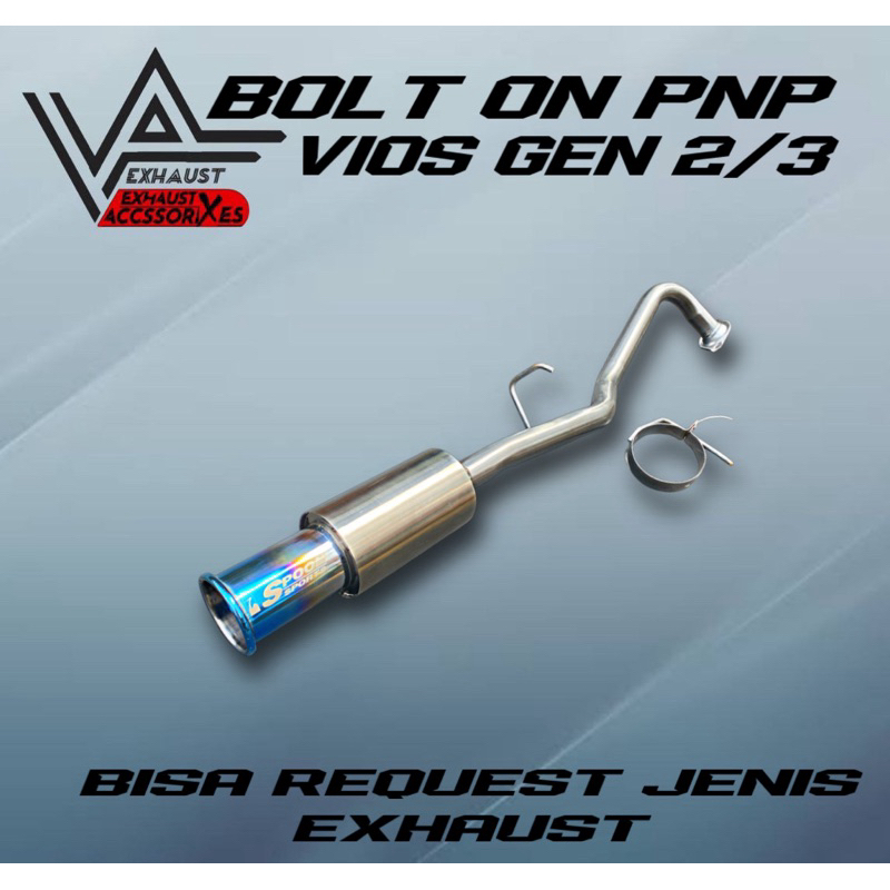 Jual Kenalpot racing mobil vios BOLT ON MOBIL VIOS GEN 2/3 PNP TINGGAL ...