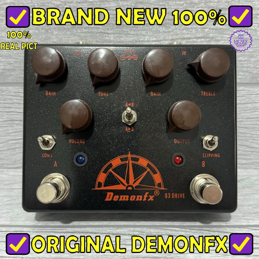 Jual Efek Gitar DemonFX 83 Drive Dual Overdrive Blues Breaker Klon ...