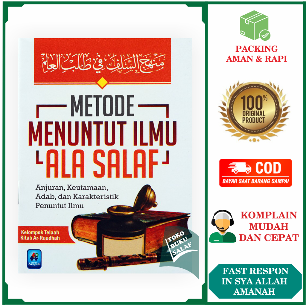 Jual Metode Menuntut Ilmu Ala Salaf Karya Kelompok Telaah Kitab Ar-Raudhah Penerbit Pustaka ...