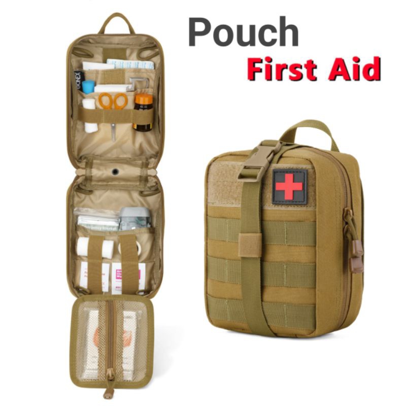 Jual Outdoor Pouch First Aid Military Tas Kotak Obat P3k Tactical Tas ...