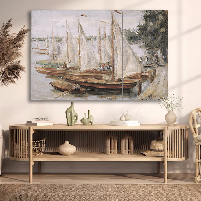Jual #ART56 WALL DECOR KAPAL PERAHU SHIP BERLAYAR LAYAR LAUT LAUTAN ...