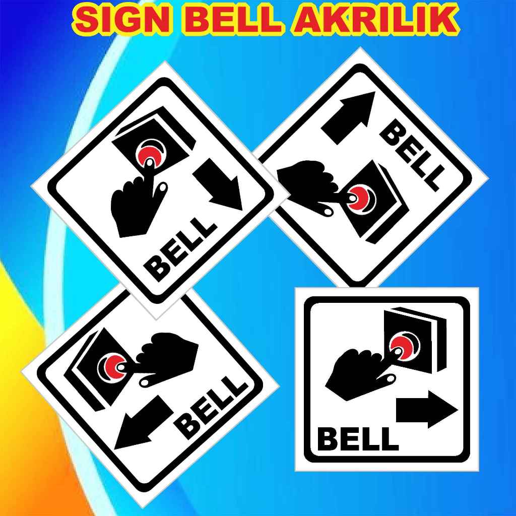 Jual Papan Bell Akrilik Tanda Peringatan Rumah | Shopee Indonesia