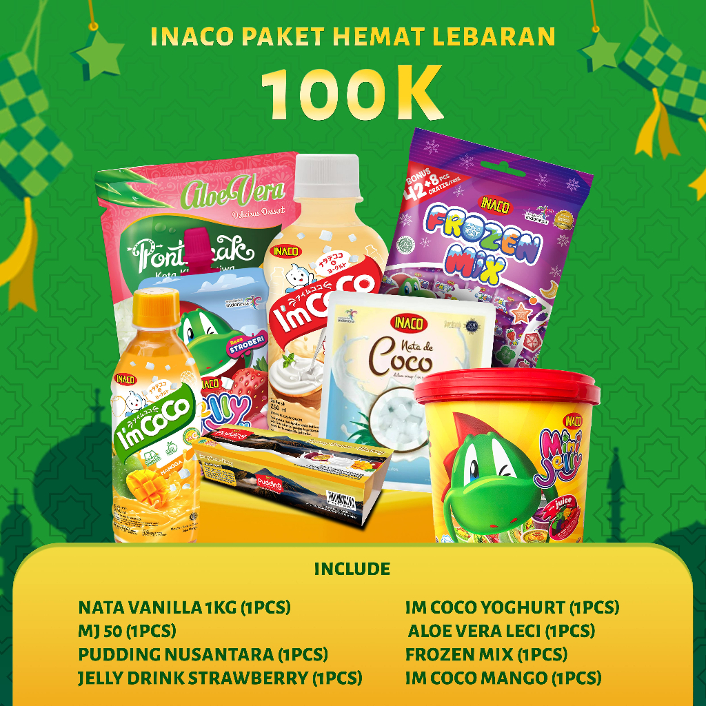 Jual INACO PAKET HEMAT LEBARAN 100K | Shopee Indonesia