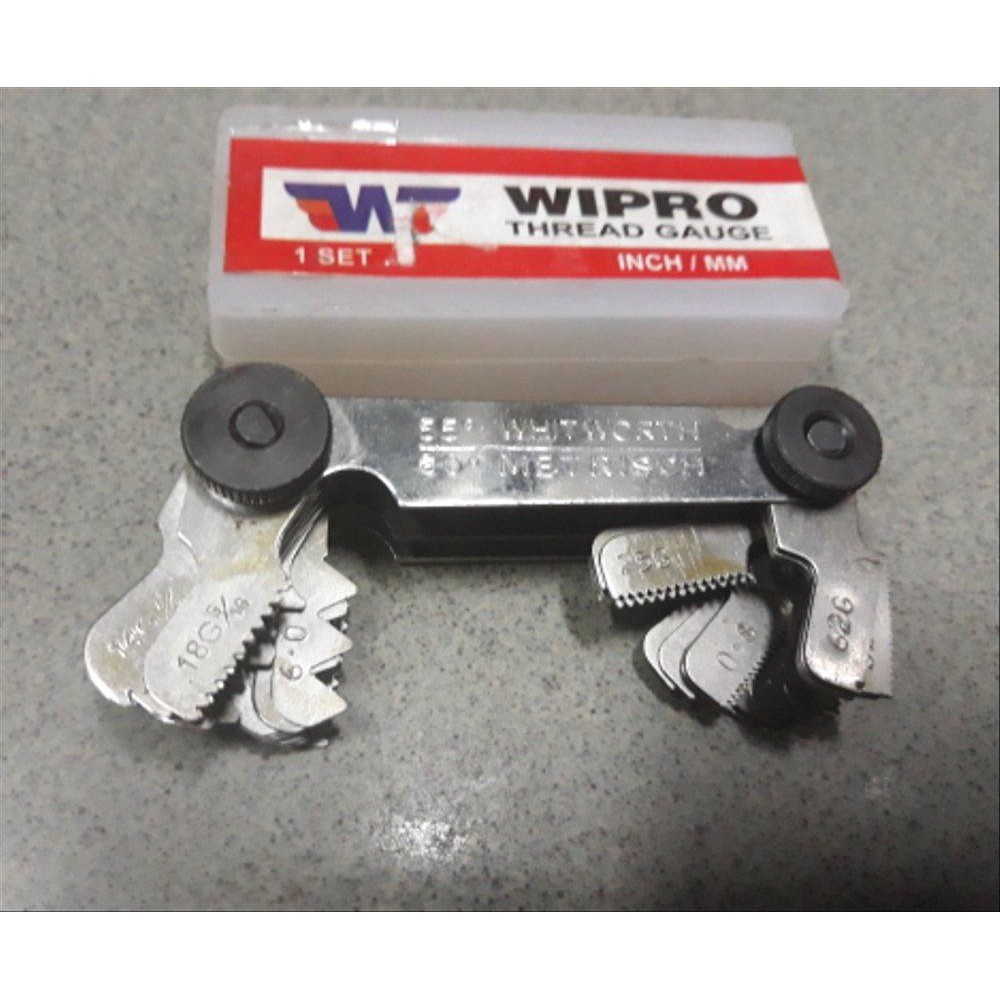 Jual Suri Drat Sisir Ulir 52 Blades Alat Ukur Mengemal Drat MM / INCH ...